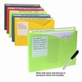 C-Line Write-On Expanding Poly File Folders, 1" Exp., Letter, Assorted ...