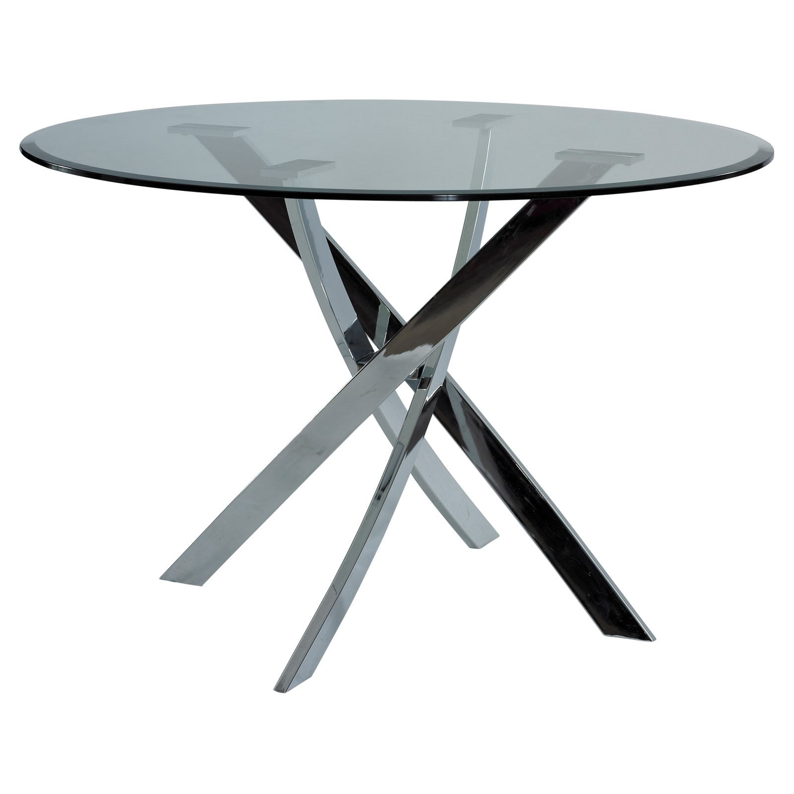 Powell Putnam Dining Table, Chrome - Walmart.com