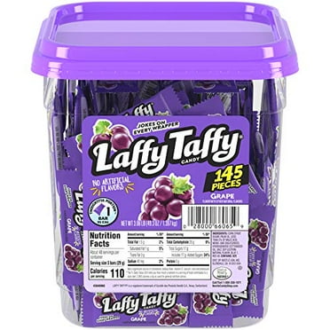 Laffy Taffy Grape Rope Chewy Candy 0.81oz (Box of 24) - Walmart.com