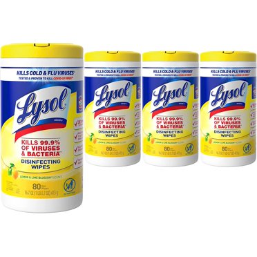 Lysol Lemon & Lime Blossom Disinfecting Wipes (80-Count) 1920077182 - Walmart.com