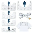 GBAYXJ Crewneck T Shirt Alignment Ruler PVC Sewing Collar Measuring ...