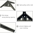 QIHE-7 Inch Gun Black Metal Furniture Legs Heavy Duty Triangle ...