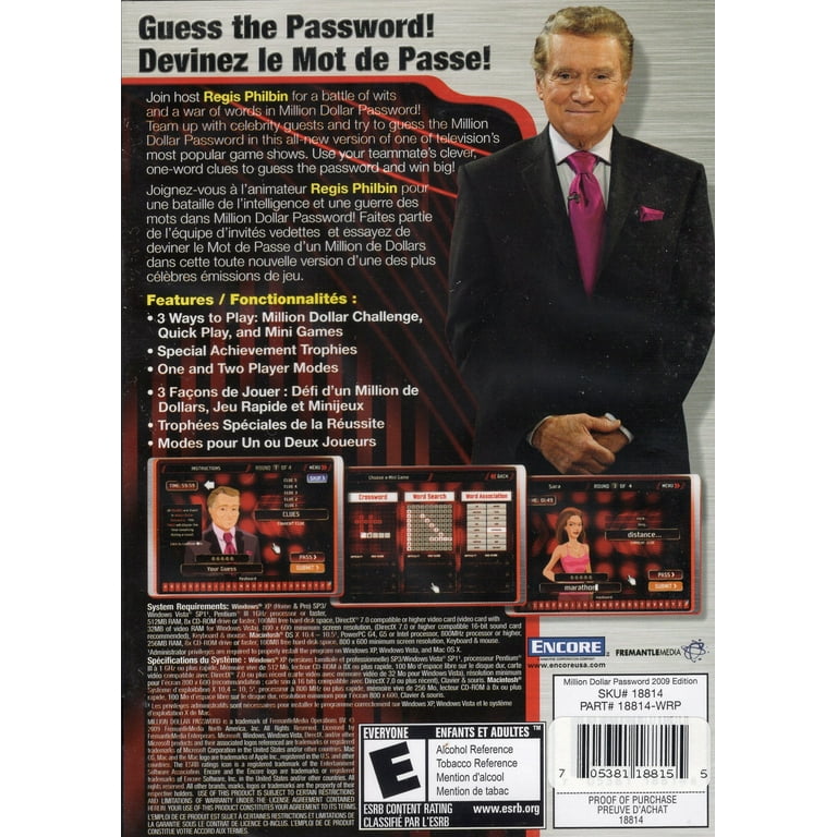 Million Dollar Password Tv