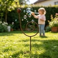 Rustic Metal Snail Garden Stakes 31.5Inch Iron Spiral Sculpture Outdoor ...
