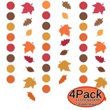 Thanksgiving Maple Leave Streamer Banner for Fall Garland Hanging Decor ...
