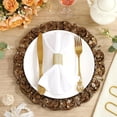 12-Pack Vintage Gold Charger Plates, 13" Embossed Rim, Plastic, Wedding ...