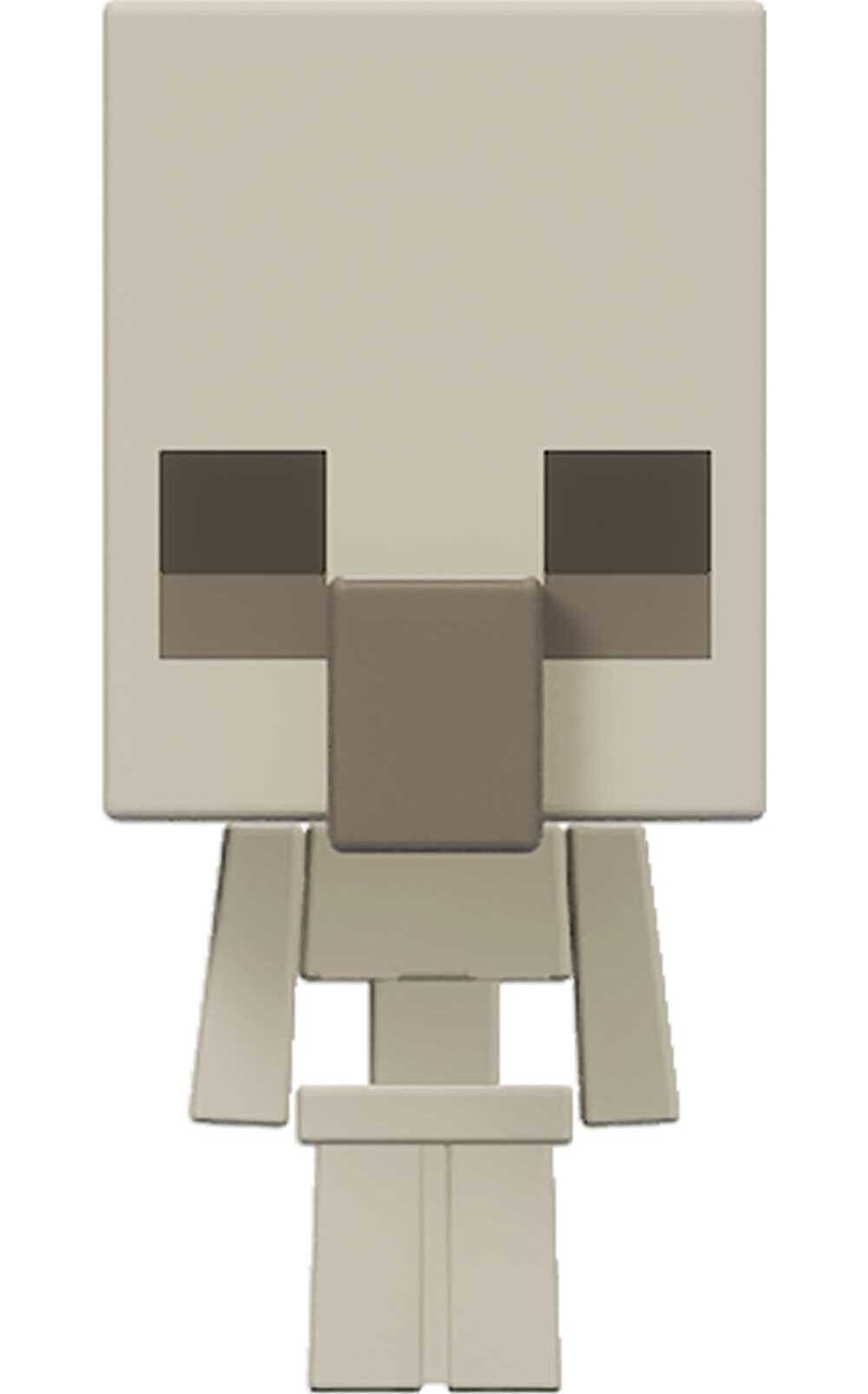 Minecraft Legends Skeleton Mini Action Figure, Mob Head Minis Toy with ...