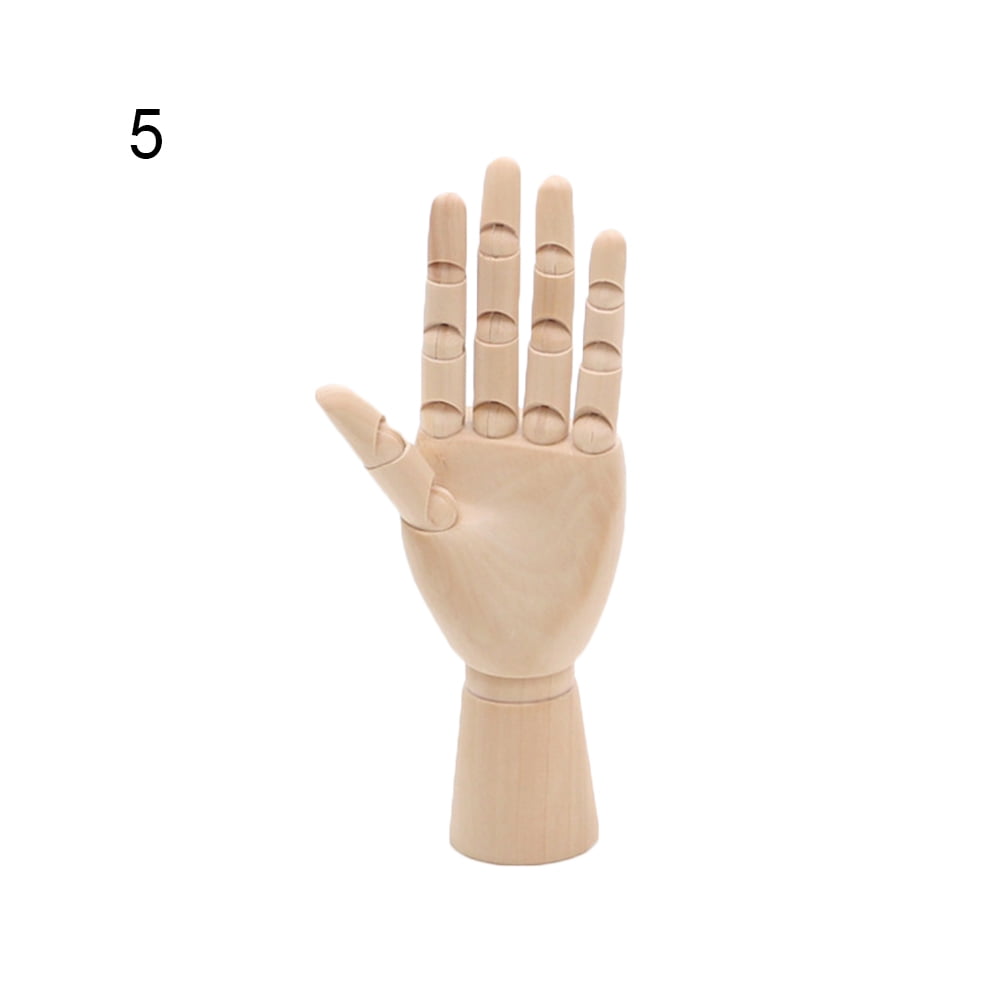 Yoone Adjustable Wooden Joint Arm Hand Table Desktop Decor Doll Model ...