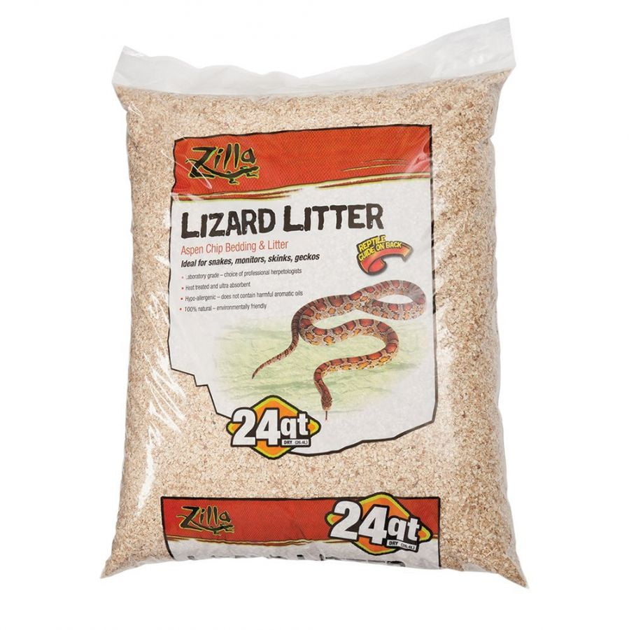 Zilla Lizard Litter - Aspen Chip Bedding - Walmart.com