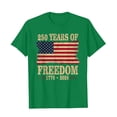 ASDFVBKG On Back Betsy Ross Flag 250 Years of Liberty 250th Birthday T ...