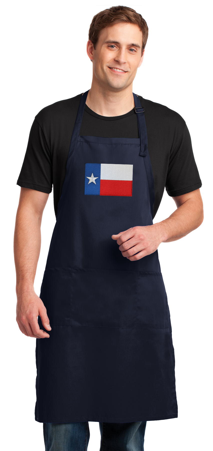 Large Texas Apron Chef Style Large Size Texas Flag Aprons with ...