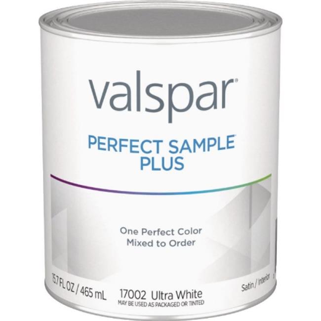 Valspar 028.0017002.004 Sample Interior Latex Satin Ultra Paint, White ...