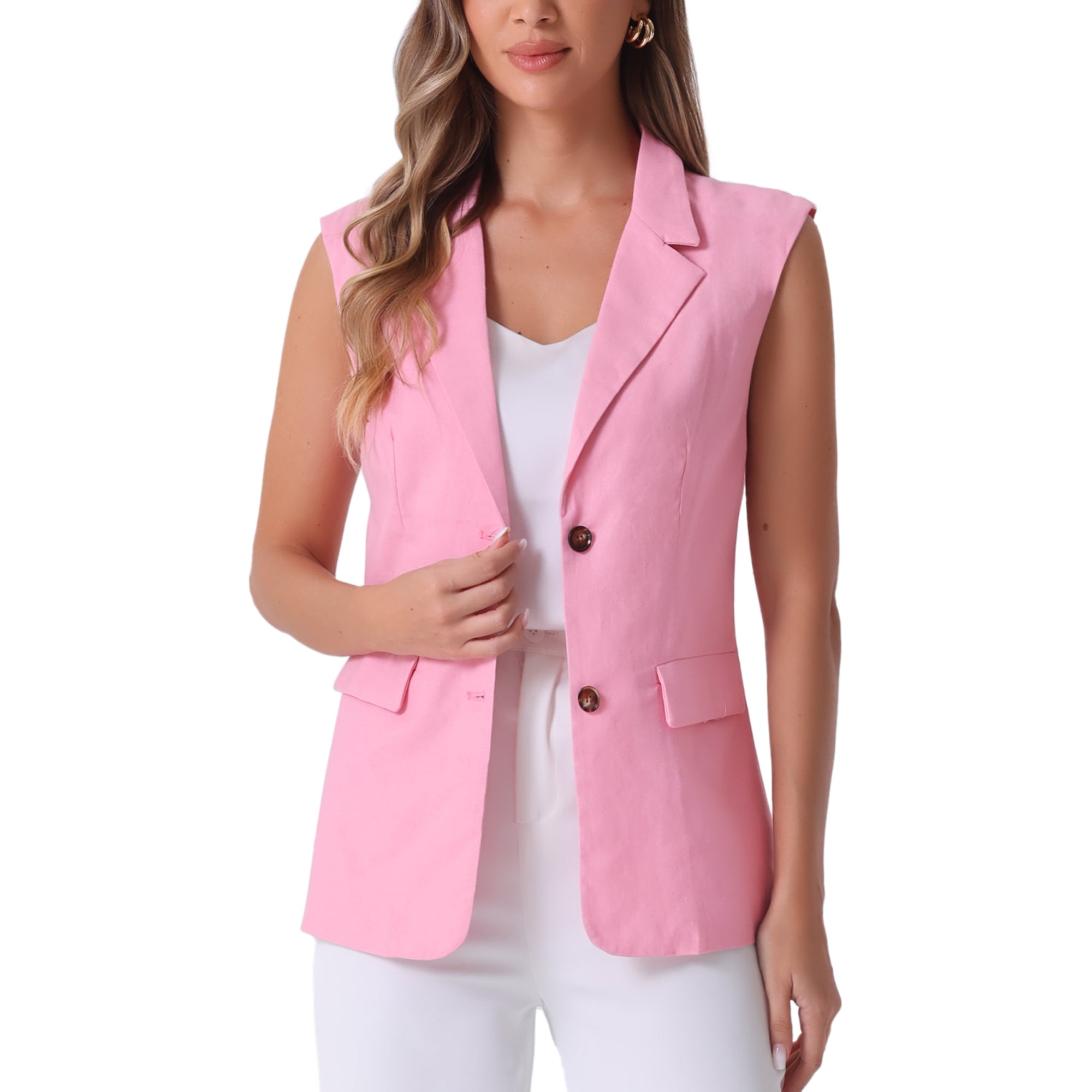 Click here for Inspire Chic Sleeveless Blazer For Womens Business... prices