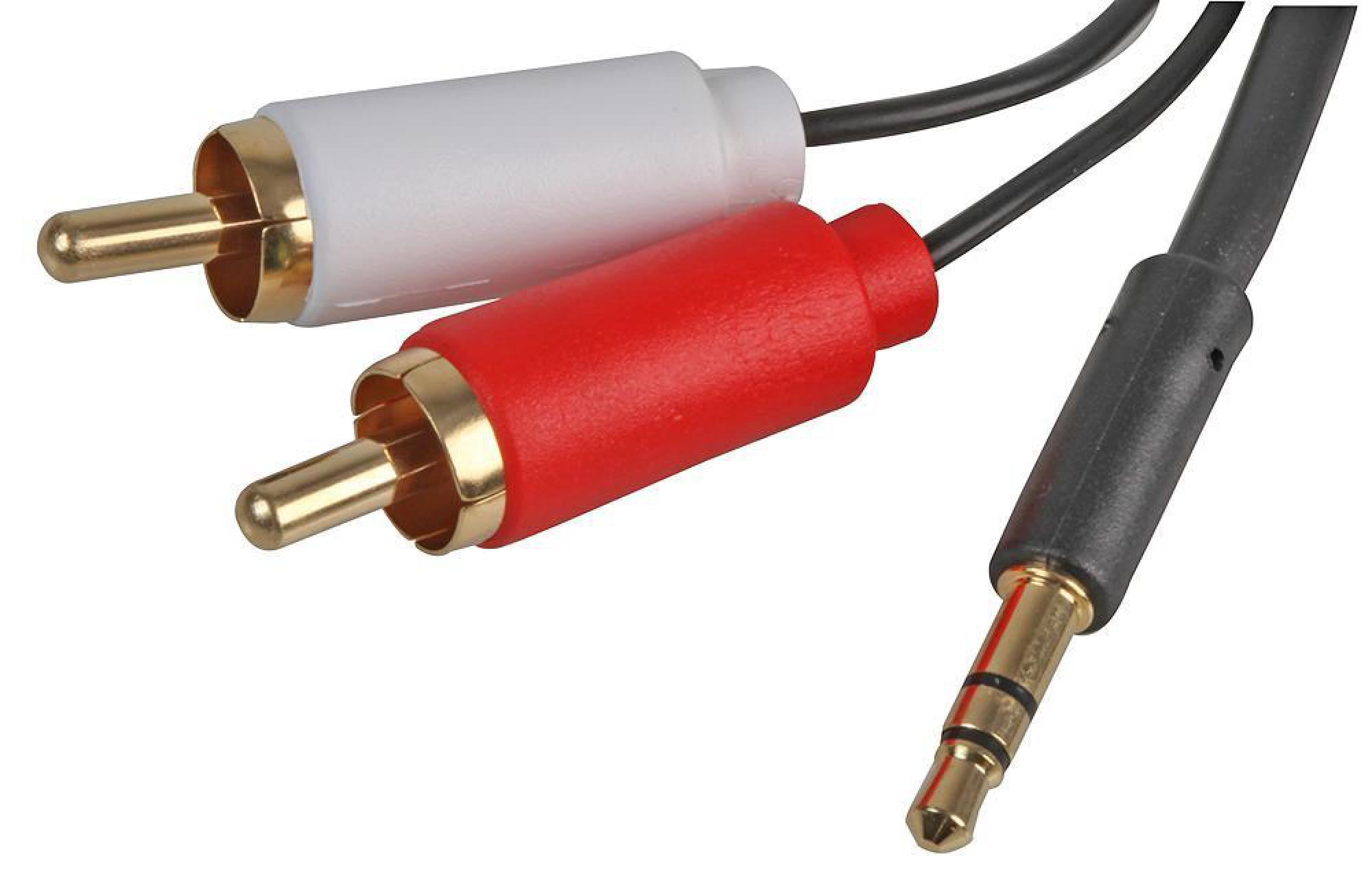 PRO SIGNAL - Slim 3.5mm Stereo Plug to 2x Phono (RCA) Plug Lead, 7.5m ...