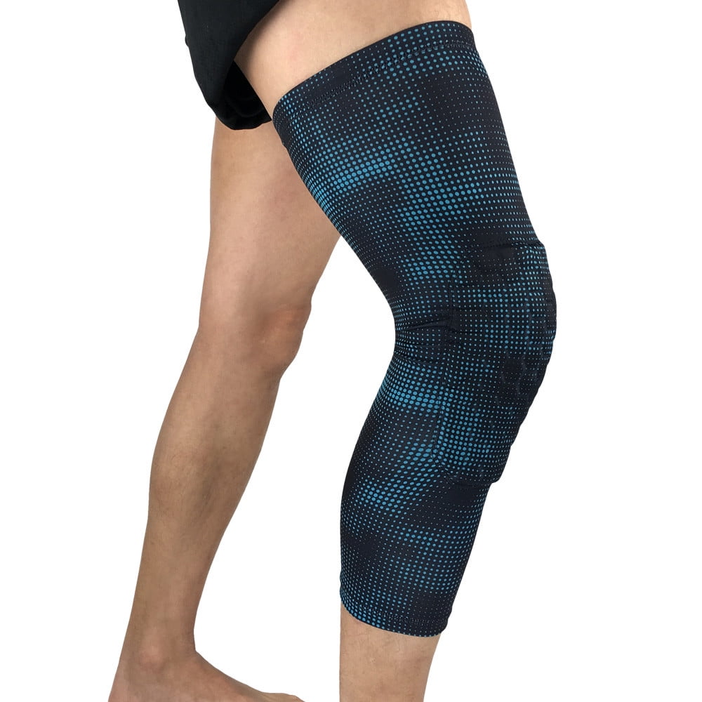 Breathable Men Honeycomb Long Basketball Knee Pads Leg Sleeve Calf Knee