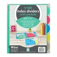 C-Line Binder School Supplies, 5-Tab Poly Index Dividers w/Slant Pocket ...