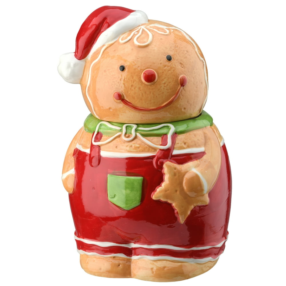 10" Gingerbread Man Cookie Jar - Walmart.com - Walmart.com