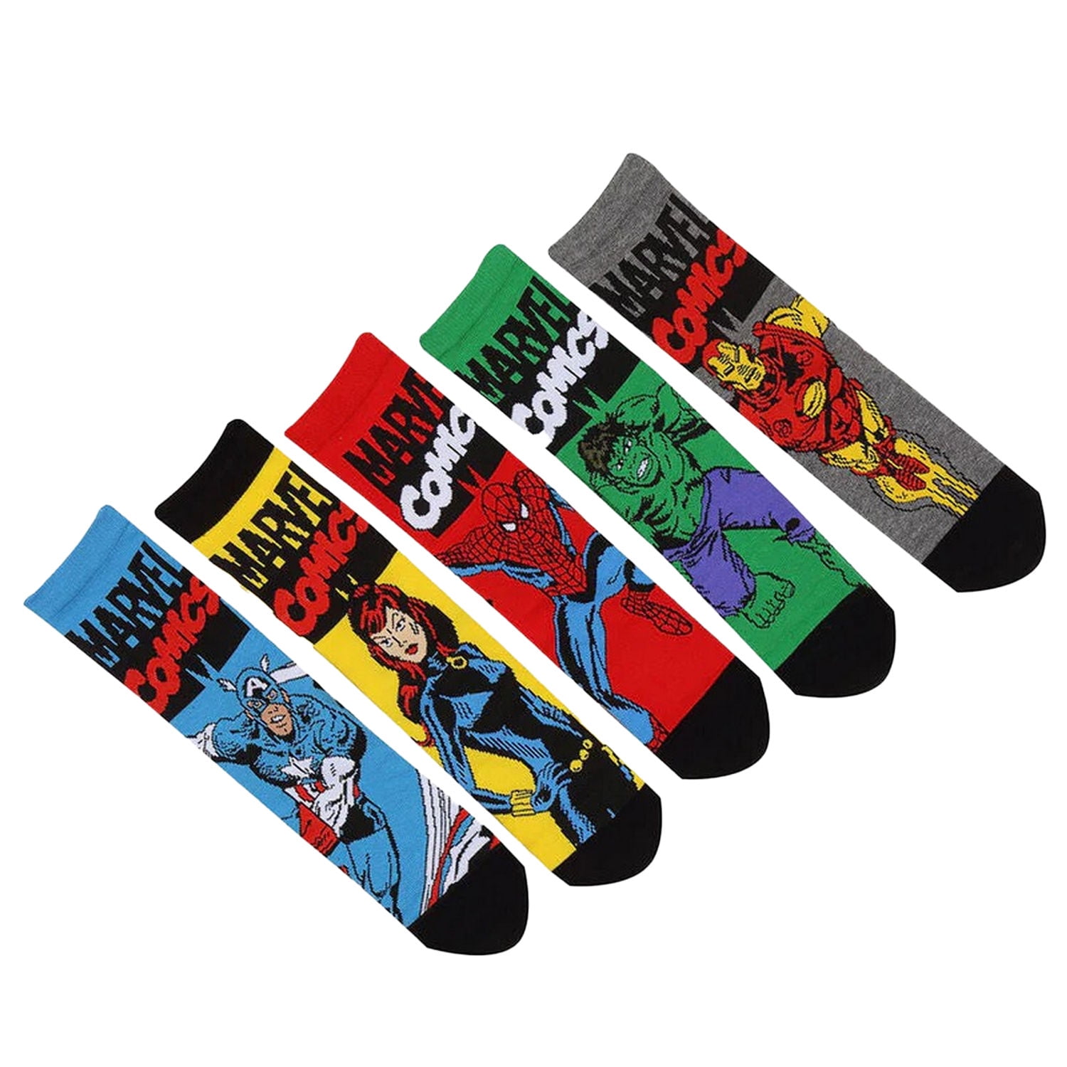 Click here for Marvel Comics Adult Socks (Pack Of 5) L  Xl prices