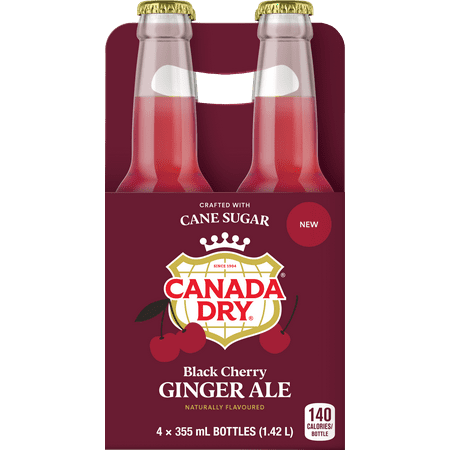 Canada Dry Black Cherry Ginger Ale, 4X355ml - Walmart.ca