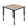 Kee 48" Square Height Adjustable Classroom Table - Beige - Walmart.com