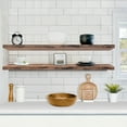 Sorbus 55in Extra-Long Floating Shelves, Wall-Mounted Storage with ...