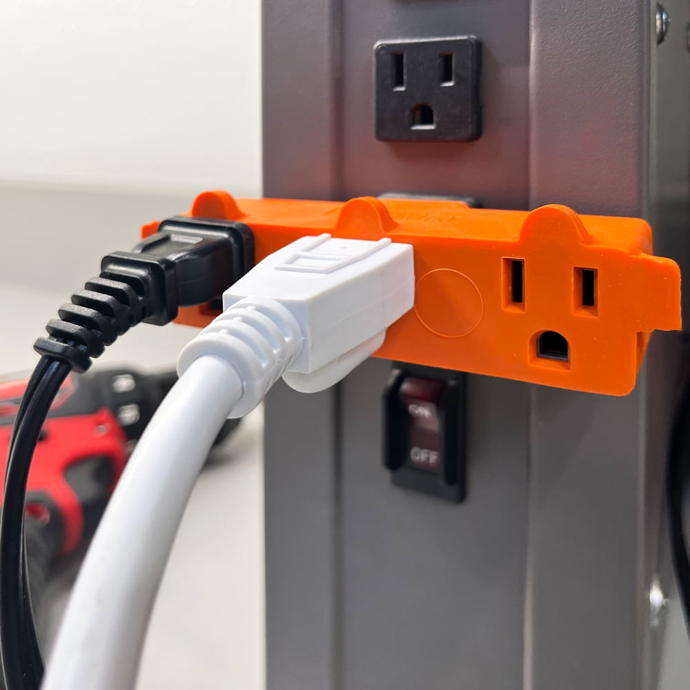 Maxxima Heavy Duty 3 Outlet Grounded Plug Adapter (Pack of 4)