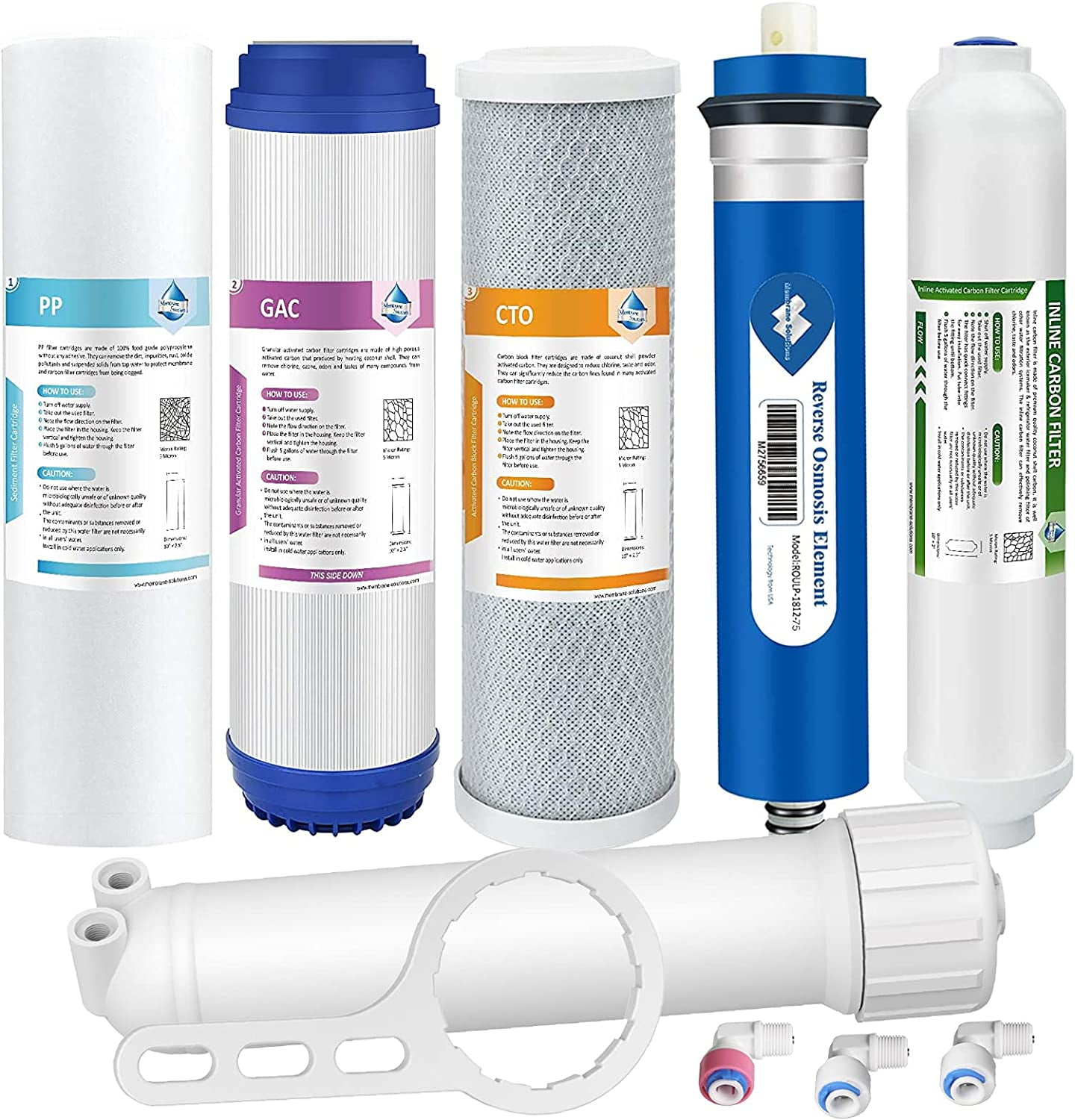 Reverse Osmosis Filter and Housing Replacement, Membrane Solutions 75 ...