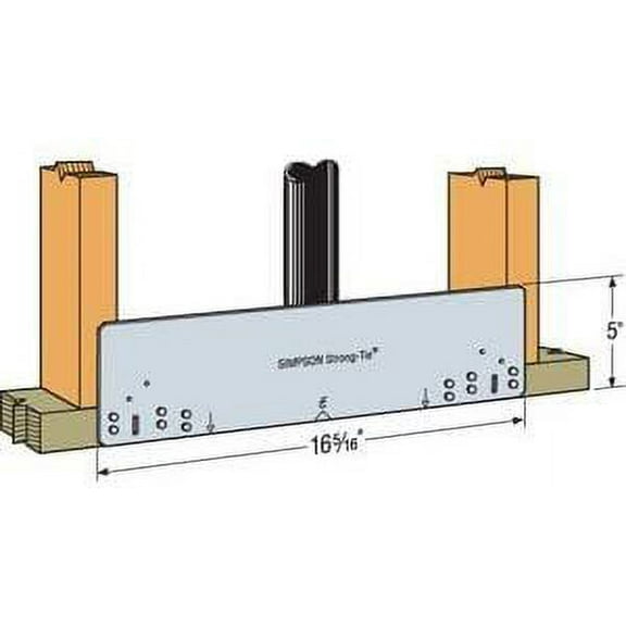 2 Pack Simpson Strong Tie CPT66Z 6x6 Concealed Post Base with Pins ...