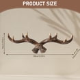 Antler Coat Rack, 11x4x2 Inch Vintage Simulation Antler Decor, Wall ...