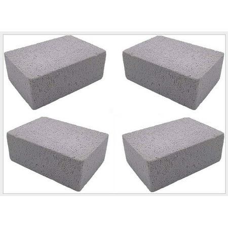 Pack of 4 Eco-Friendly Cleaning Pumice Stone Grill Block, Reusable ...