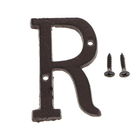 Cast Iron Letter R DIY Door er Letter Label Wall Decor | Walmart Canada