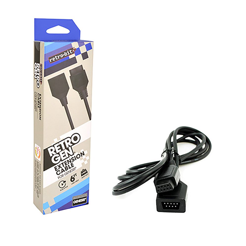 Retro-Bit 6 Feet Extension Cable For Sega Genesis System - Walmart.com ...