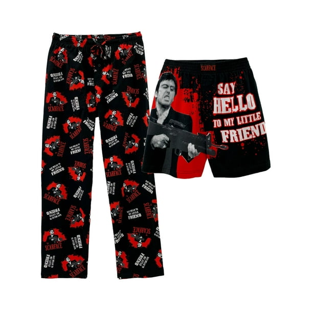 Scarface Men's Pajama Pants and Boxer Shorts Sleepwear Bottoms Set ...