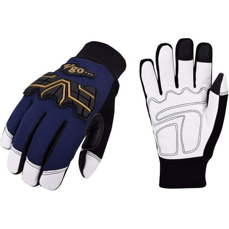 Vgo 2-Pairs 32℉ or above 3M Thinsulate C40 Winter Goatskin Leather ...