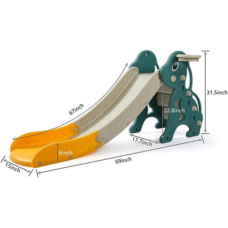 Slide for Kids, Toddler Playground Slipping Slide Climber, Extra Long ...
