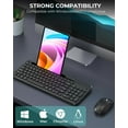 RaceGT Wireless Keyboard and Mouse, USB 2.4G, Silent Keys, Phone Holder, Black - Walmart.com