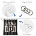 66x72 Inch Shower Curtains for Bathroom, Black Father's Day Fabric Bath ...