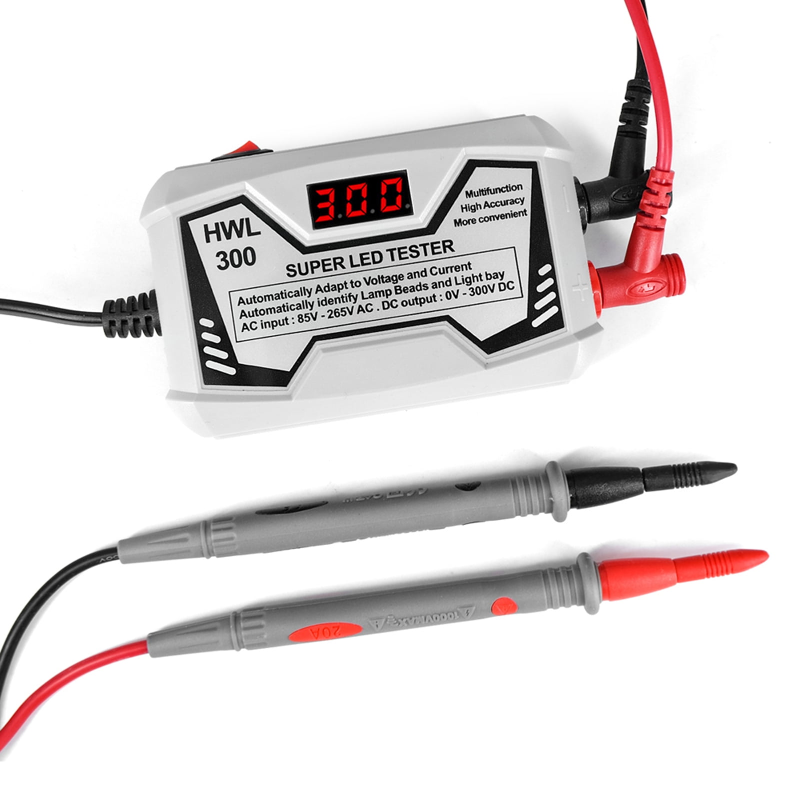 Super LED Tester 18W 0-300V Salida Voltaje Adaptable Tira De Cuentas ...