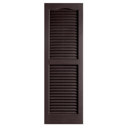 Alpha Shutters Exterior 14'' x 47'' Louvered Shutter (Set of 2 ...