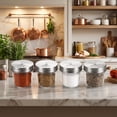 8pcs 2.76-Inch Adjustable Stainless Steel Spice Jar Lids - with ...