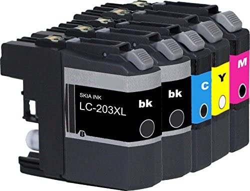 SKIA Compatible 5 Pack LC203XL LC-203 Ink Cartridges For Ink Cartridge ...