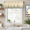 Abstract Floral Stem Window Valance for Kitchen, Vintage Traditional ...