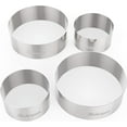 Bakerpan Stainless Steel Round Cookie Cutter Set, 2 Inch & 3 Inch ...