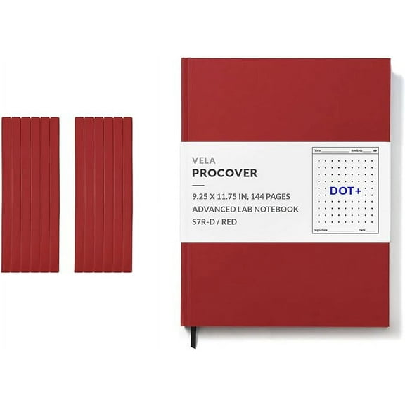 Vela Sciences S9-B Expanded ProCover Lab Notebook, 9.25 x 11.75 in (23. ...