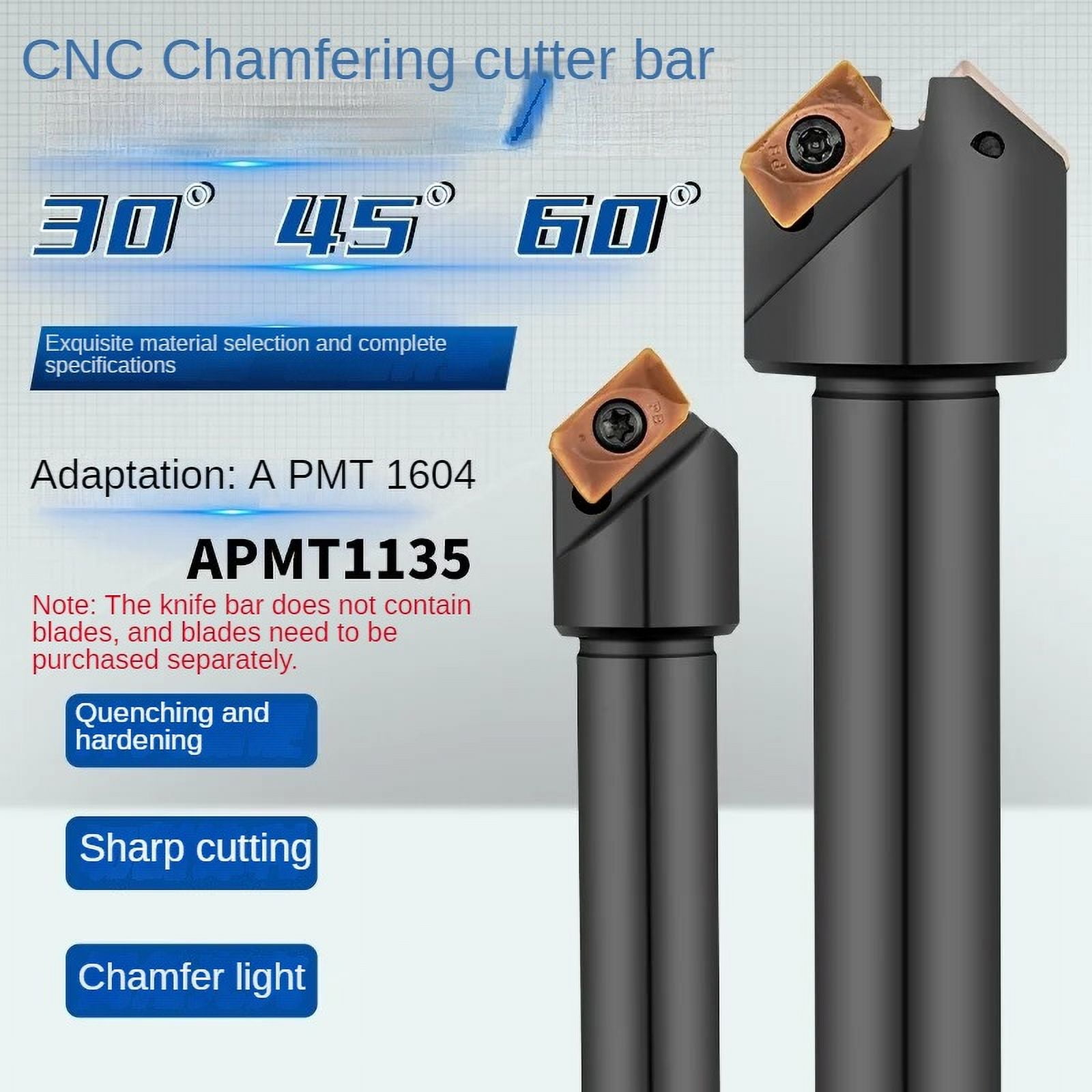 Install APMT1135 APMT1604 milling insert for CNC chamfering tool holder machining with a single ...