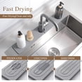 Diatomite Stone Sink Mat Gray-D2 Kitchen Counter Bathroom Quick-Dry ...