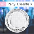 25P Disco Plates 7" Disposable Ball Paper for 70's Party Supplies ...