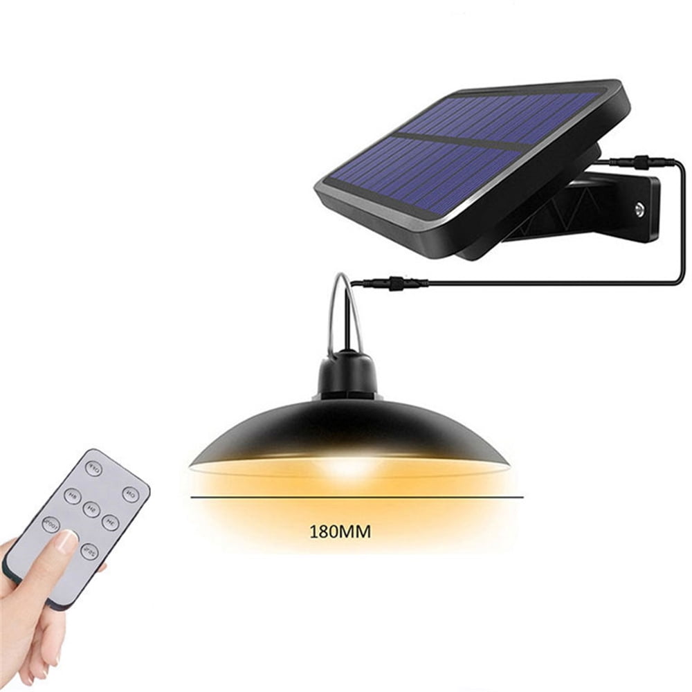 Single-Head Solar Ceiling Lamp With Remote Control, Waterproof, Outdoor ...