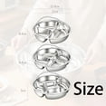 316 Stainless Steel Divided Plate with Double Handle,Round Divided ...