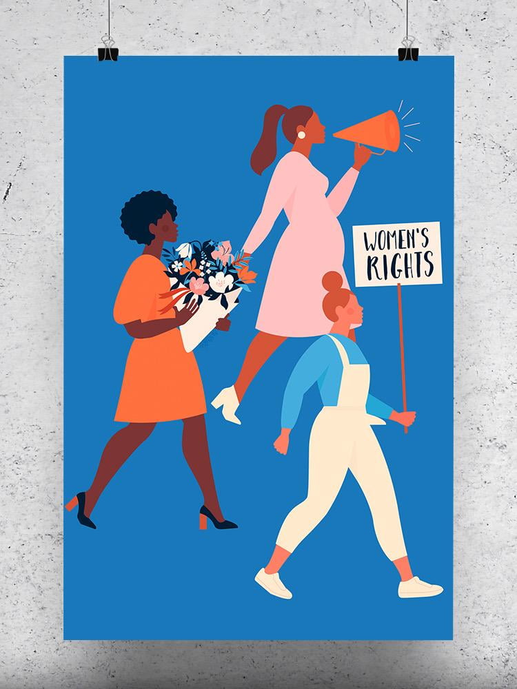 Women's Rights Sign Poster -Image by Shutterstock - Walmart.com